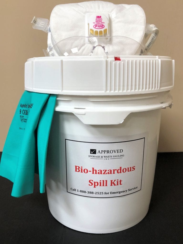 2.5-Gal Biohazard Spill Kit - Approved Storage & Waste